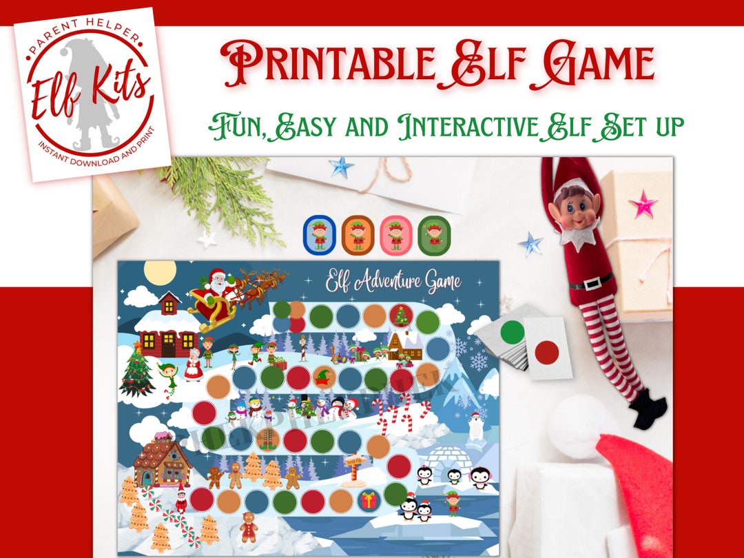 Printable Elf Game Christmas Elf Kit Elf Bundle Elf - Etsy