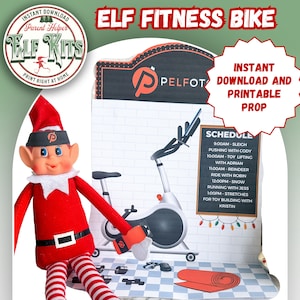 Printable Elf Fitness Christmas Elf Kit Elf Bundle Elf Ideas Elf Props ...