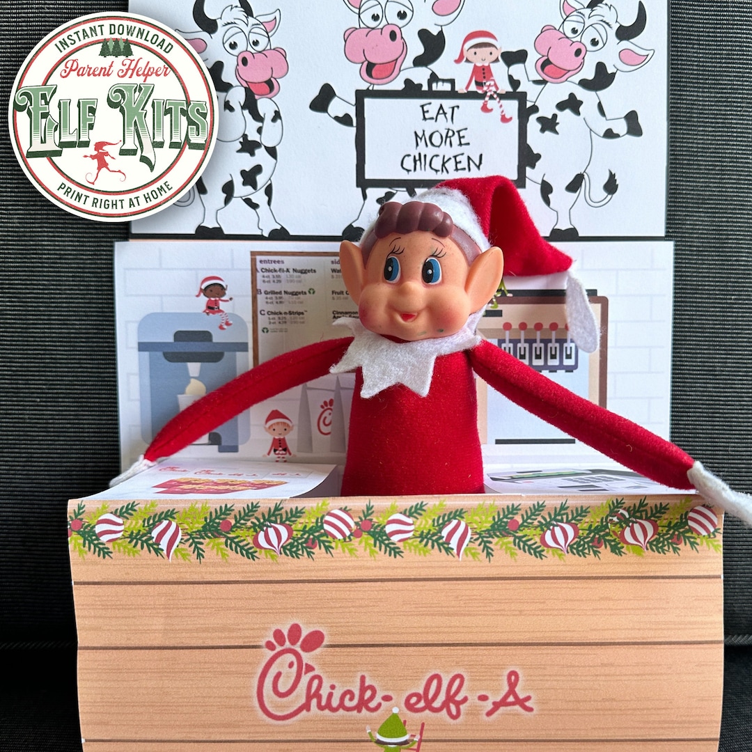 Printable Elf Chick Elf A Christmas Elf Kit Elf Bundle Elf Ideas Elf ...