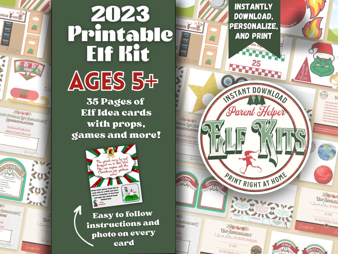 Printable Elf Kit Christmas Elf Kit Elf Bundle Elf Ideas - Etsy