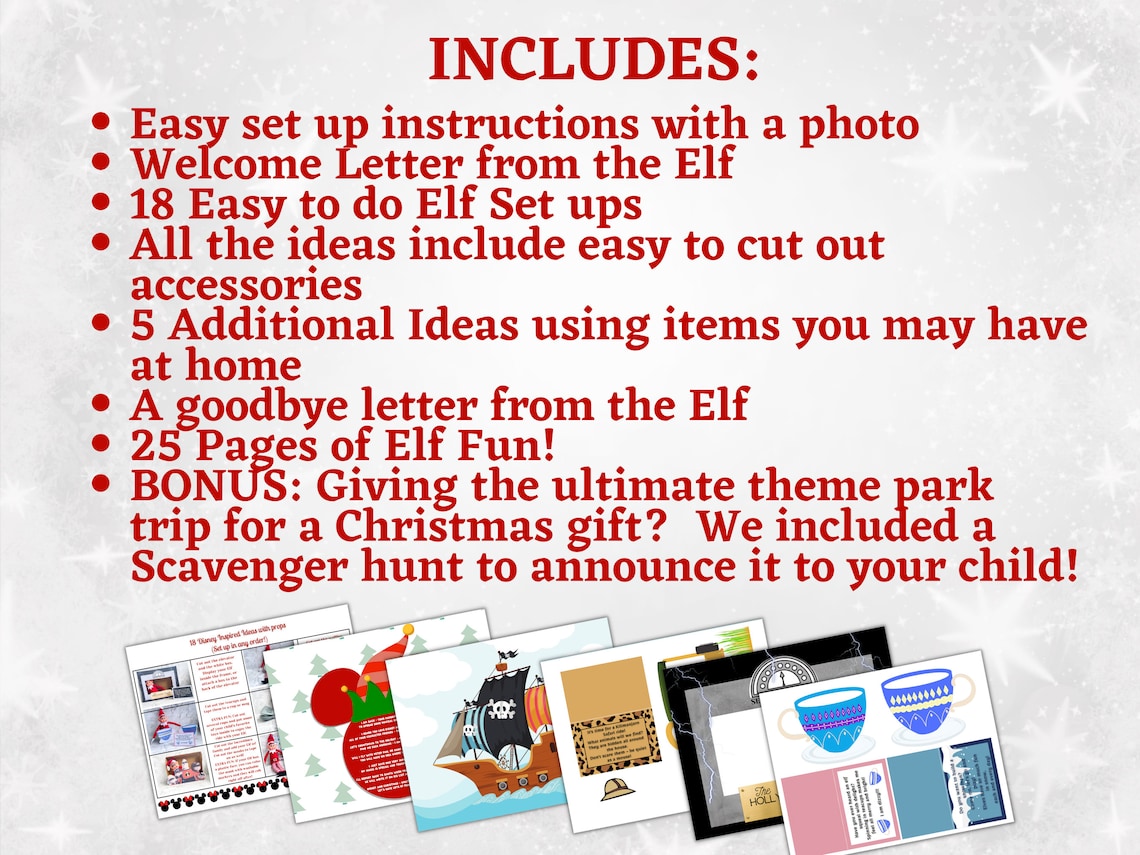 Printable Elf Kit Christmas Elf Kit Elf Bundle Elf Ideas - Etsy
