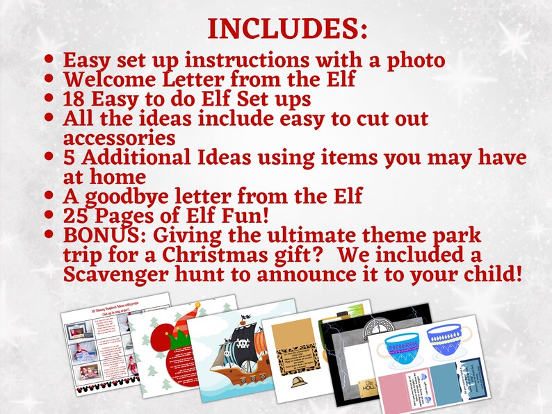 Printable Elf Kit Christmas Elf Kit Elf Bundle Elf Ideas - Etsy