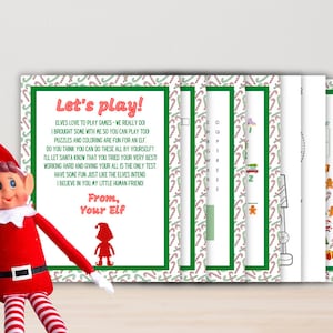Printable Elf Games Christmas Elf Elf Ideas Elf Props Elf Accessory ...