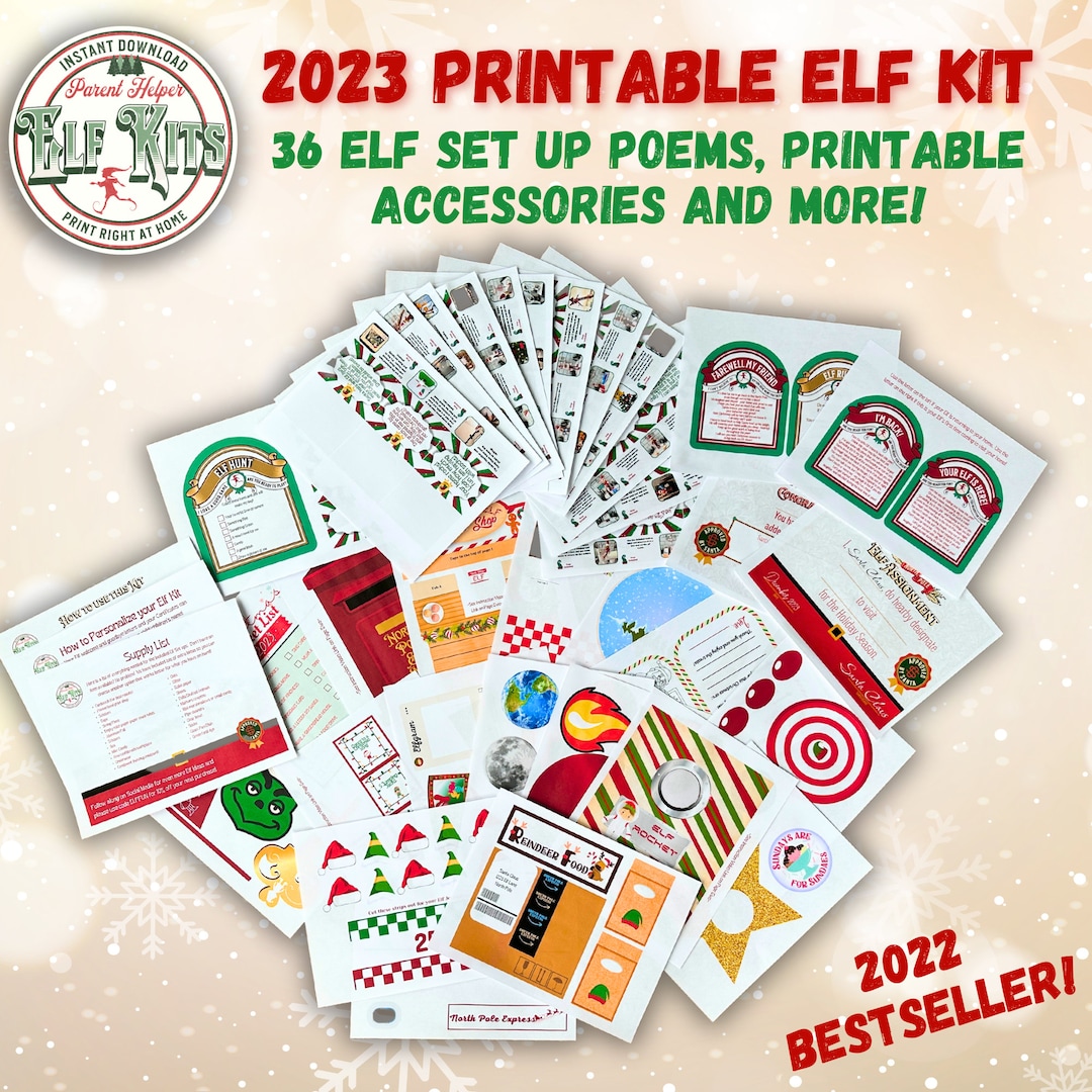 Printable Elf Kit Christmas Elf Kit Elf Bundle Elf Ideas Elf Props Elf ...