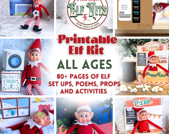 Printable Elf Kit | Christmas Elf Kit | Elf Bundle | Elf Ideas | Elf ...
