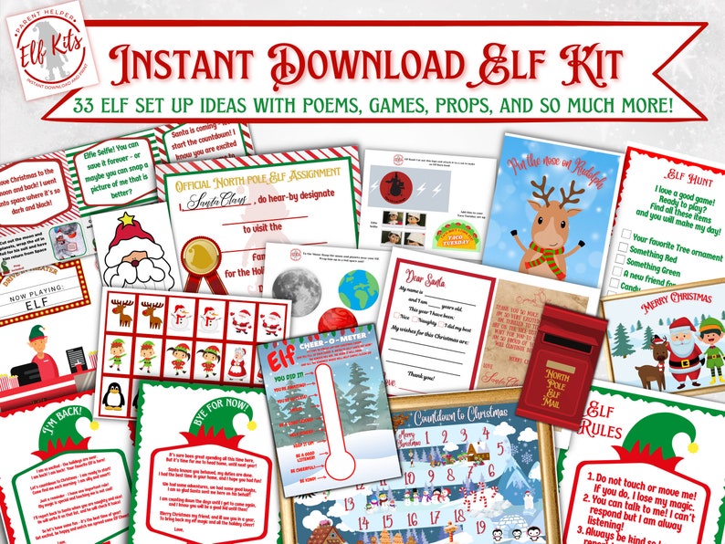Printable Elf Kit Christmas Elf Kit Elf Bundle Elf Ideas - Etsy