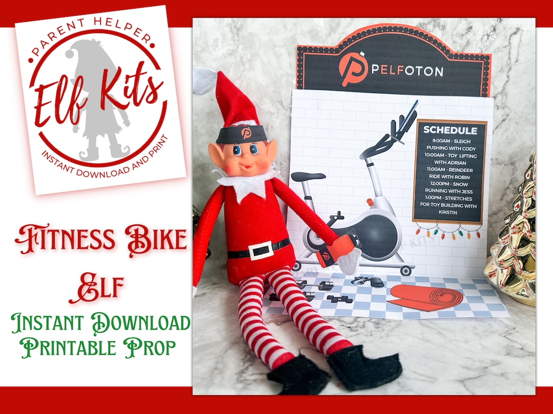Printable Elf Fitness Christmas Elf Kit Elf Bundle Elf - Etsy