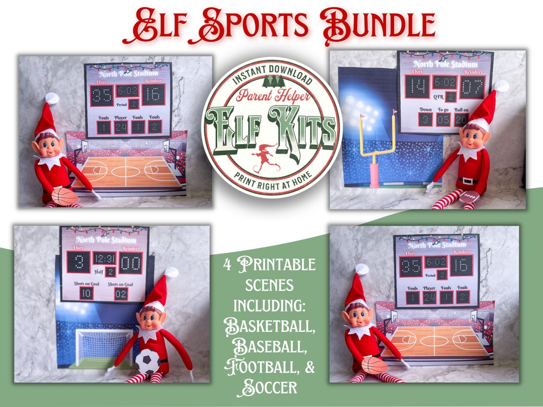 Printable Elf Sports Christmas Elf Elf Ideas Elf Props Elf Accessory ...