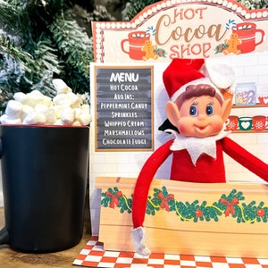 Printable Hot Cocoa Shop Christmas Elf Kit Elf Bundle Elf Ideas Elf ...