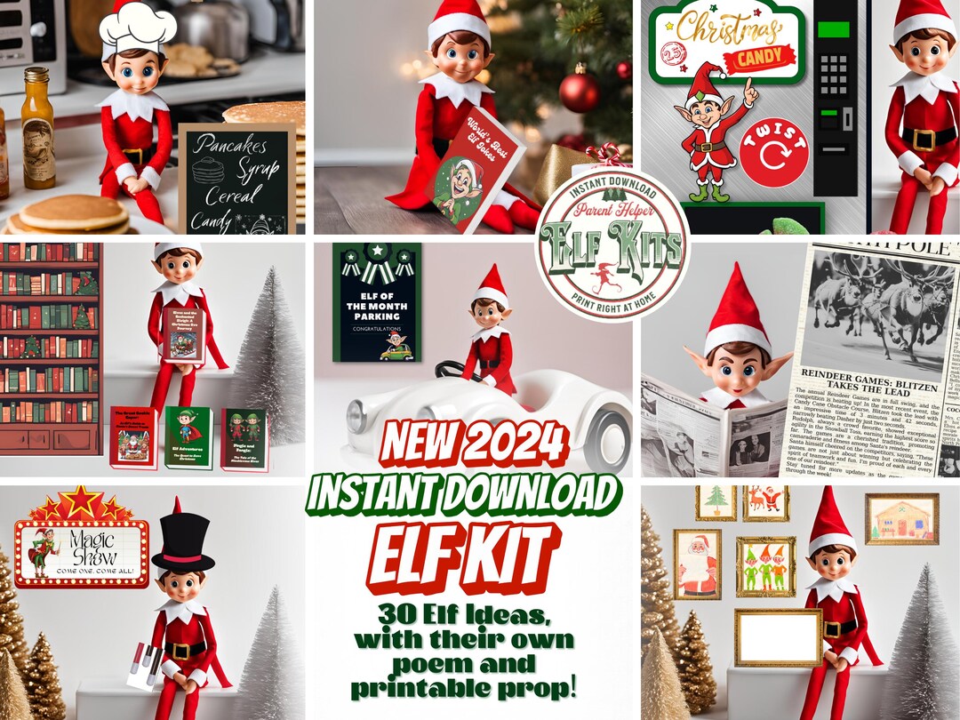 Printable Elf Kit | Christmas Elf Kit | Elf Bundle | Elf Ideas | Elf ...