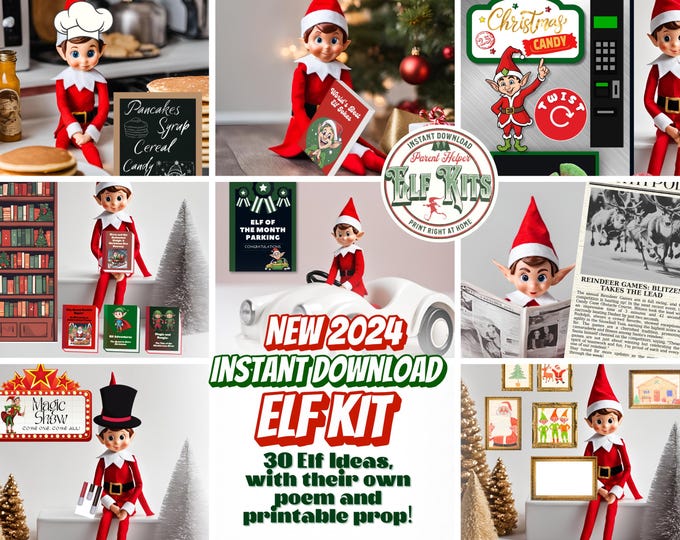 Printable Elf Kit | Christmas Elf Kit | Elf Bundle | Elf Ideas | Elf ...