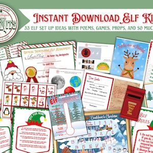 Printable Elf Kit Christmas Elf Kit Elf Bundle Elf Ideas Elf Props Elf ...