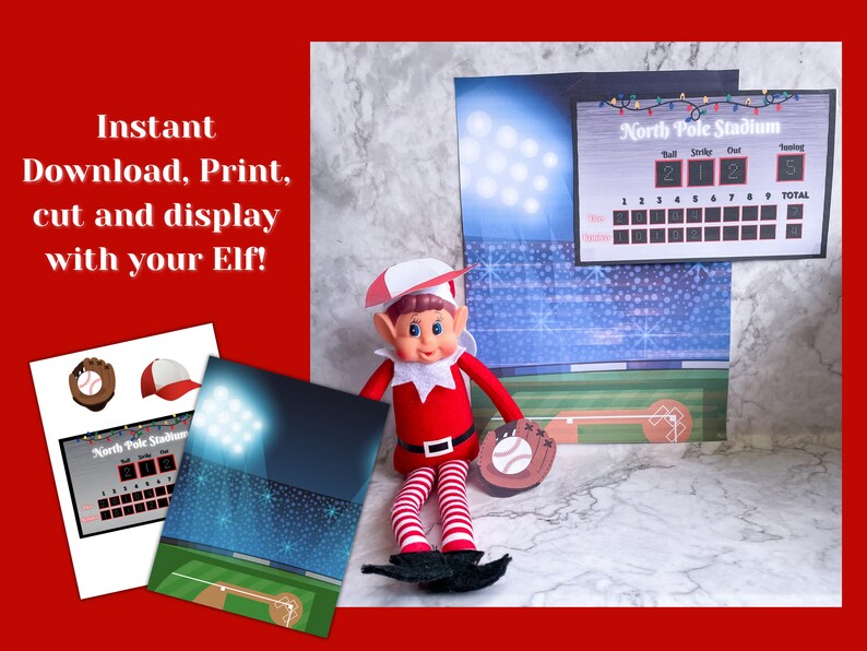 Printable Elf Sports Christmas Elf Elf Ideas Elf Props - Etsy
