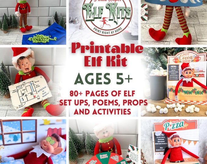 Printable Elf Kit | Christmas Elf Kit | Elf Bundle | Elf Ideas | Elf ...