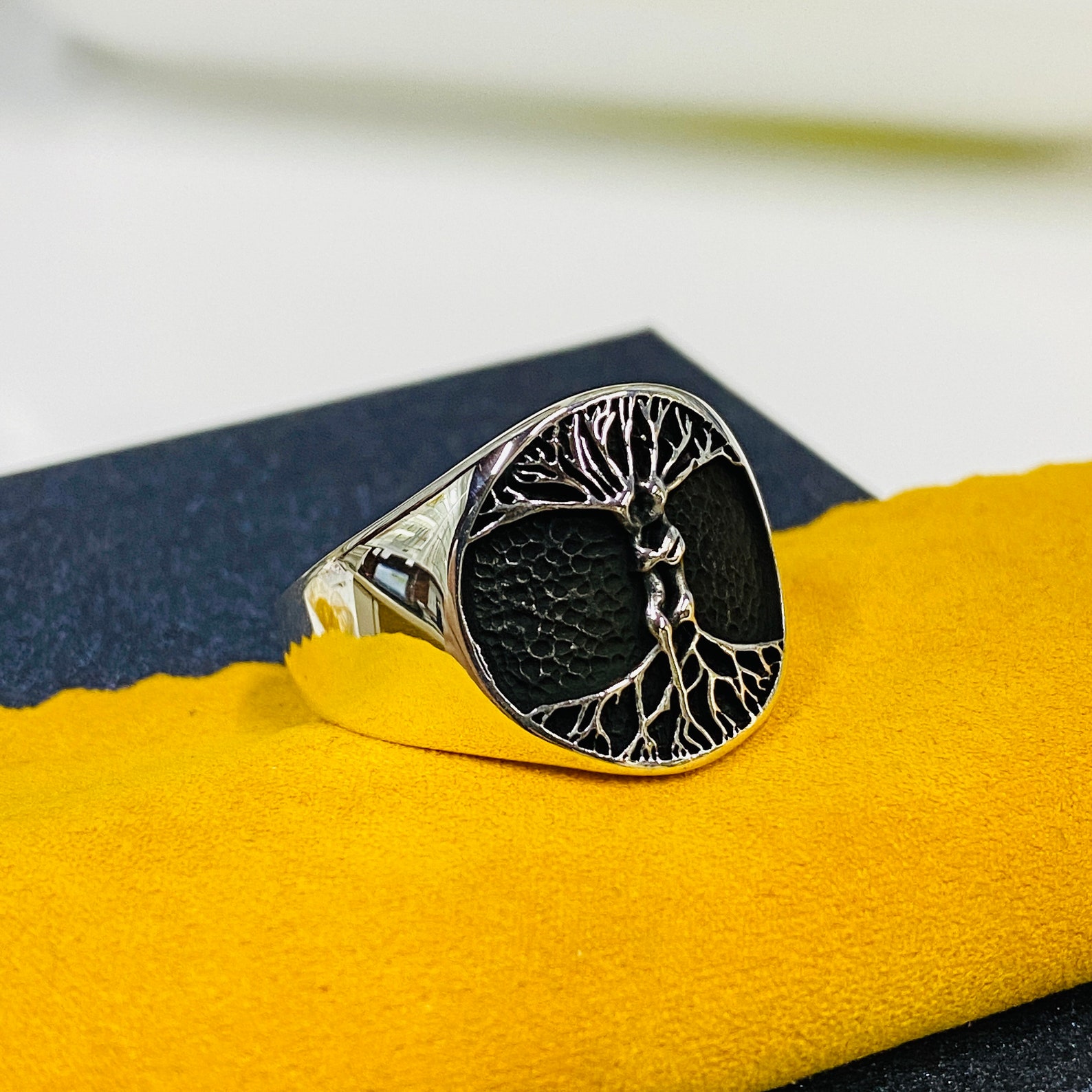 Best Family Tree Ring Tree of Life Engraved Tree Jeweley - Etsy