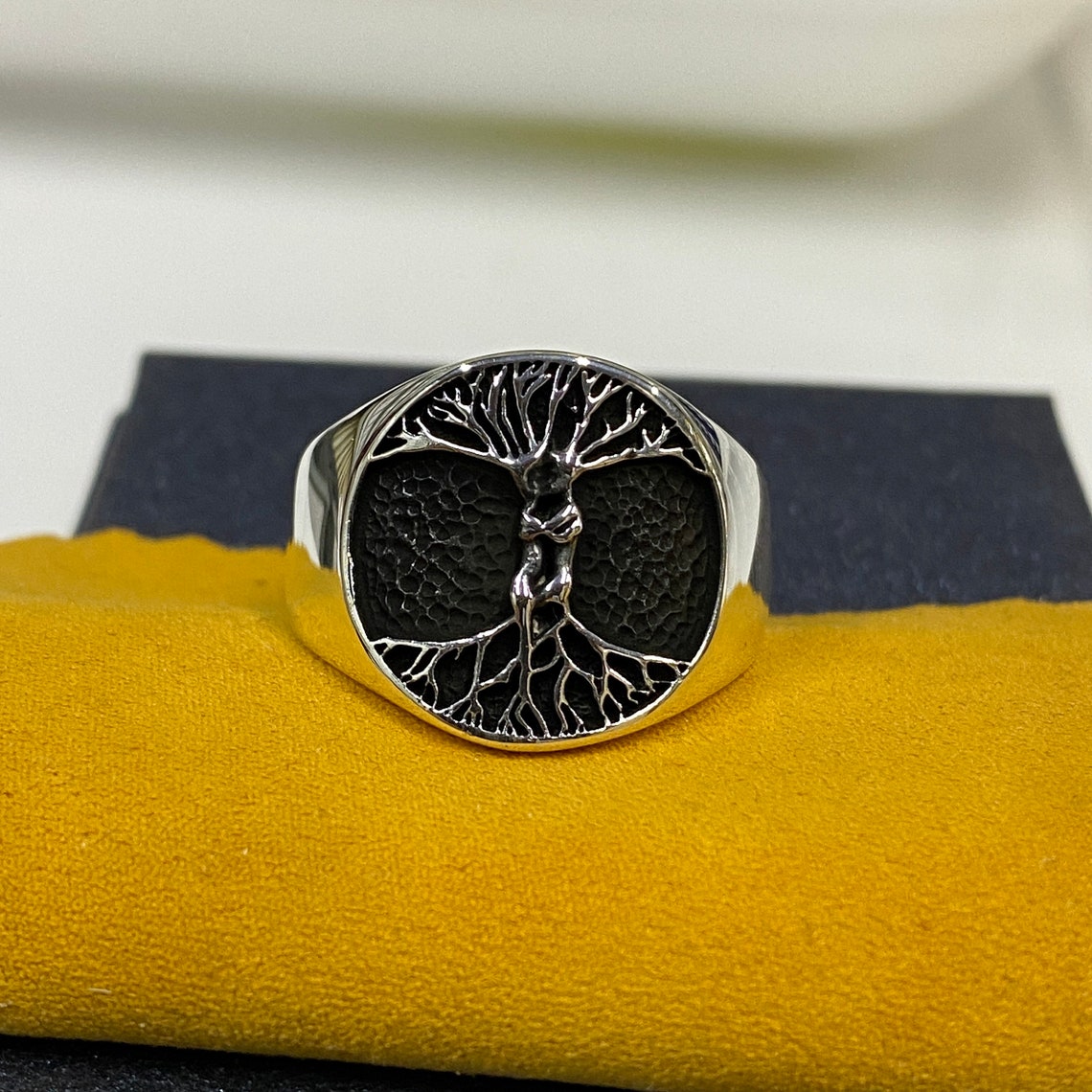 Best Family Tree Ring Tree of Life Engraved Tree Jeweley - Etsy