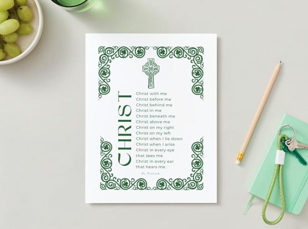 St. Patrick Prayer, Saint Patrick's Breastplate, Lorica of Saint ...