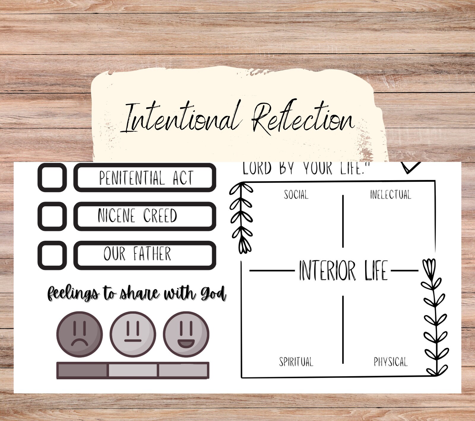 Mass Reflection Catholic Journal L Childrens Mass Prayer Printable ...