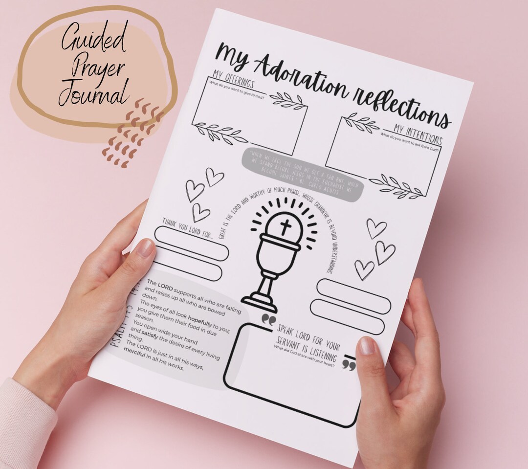 Adoration Reflection Catholic Journal L Childrens Prayer Printable ...