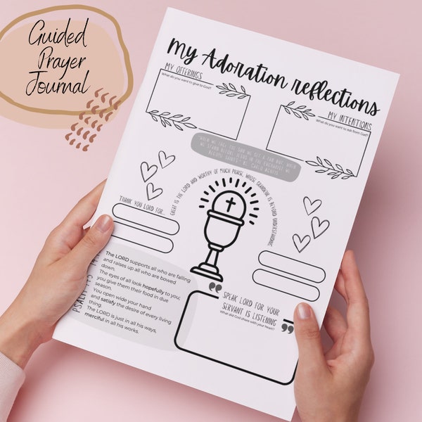 Prayer Journal Catholic Adoration - Etsy