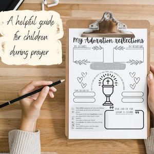 Adoration Reflection Catholic Journal L Childrens Prayer Printable ...