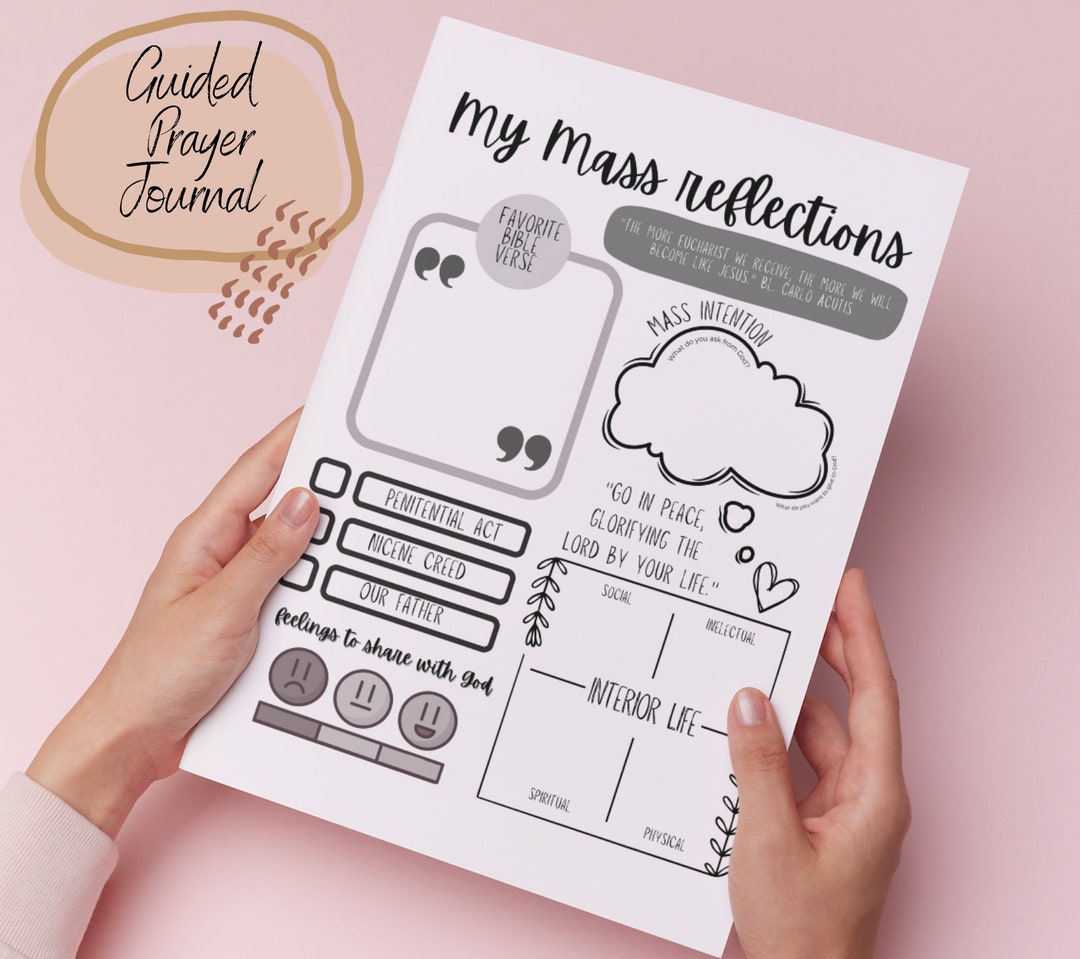 Mass Reflection Catholic Journal L Childrens Mass Prayer Printable ...