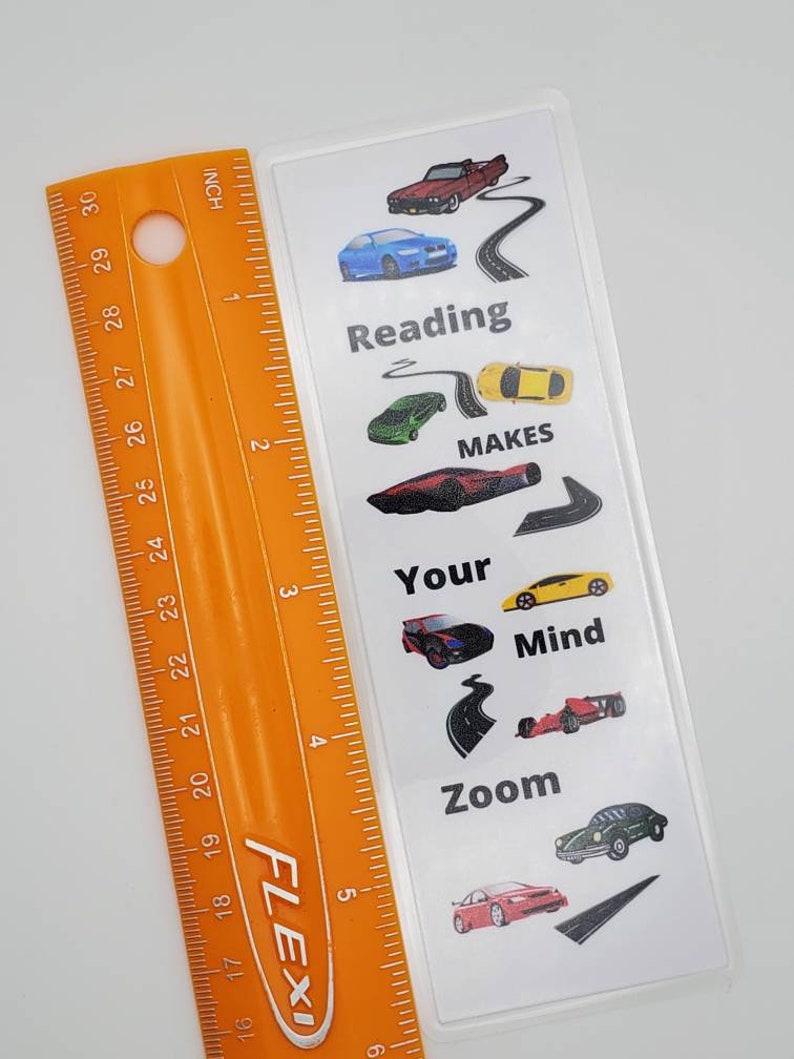 Reading Makes Your Mind Zoom Race Cars Racing Bookmark Bookmarker ...
