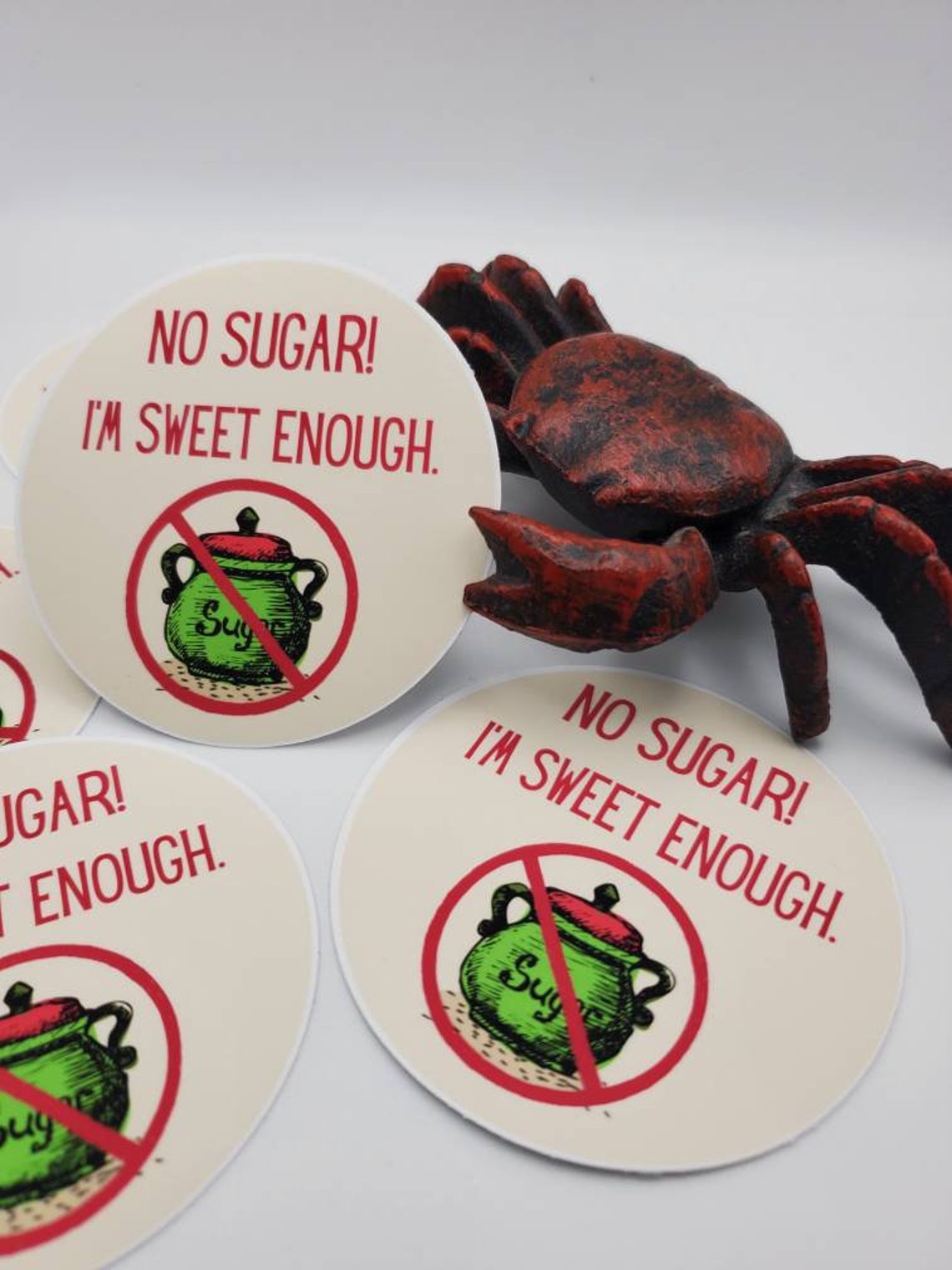 No Sugar I'm Sweet Enough Vinyl Sticker Decal Die Cut - Etsy