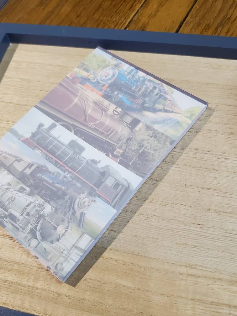 Real Trains, Steam Engines Notepad, Five Vintage Steam Trains, 4x6 Memo ...