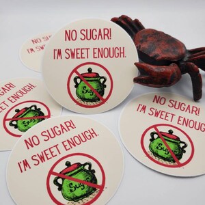 No Sugar I'm Sweet Enough Vinyl Sticker Decal Die Cut - Etsy