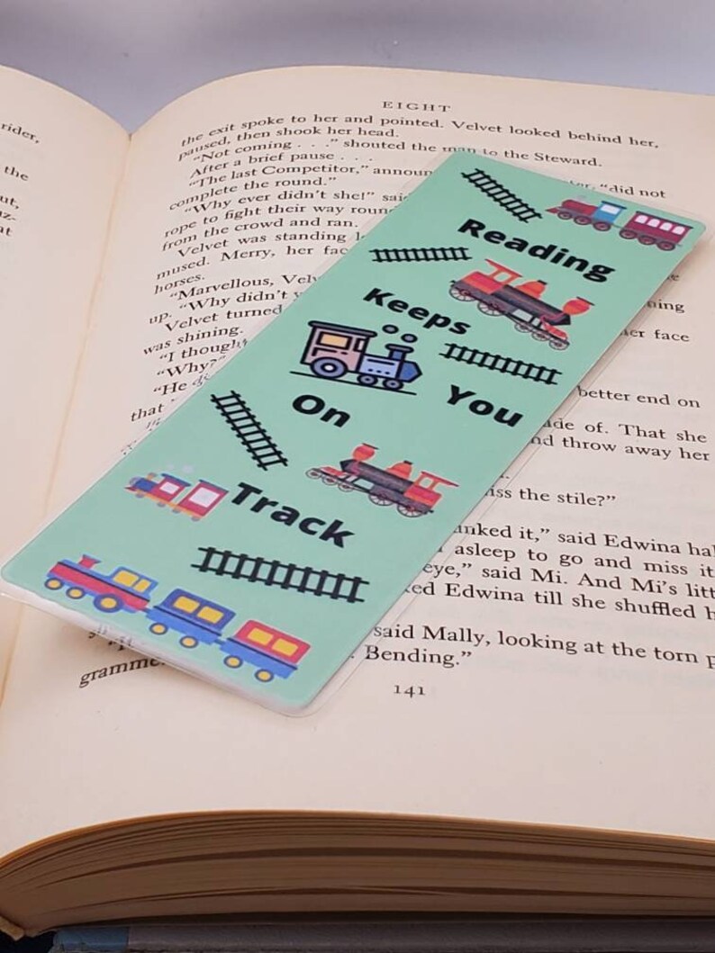 Reading Keeps You on Track Trains Engines Tracks Bookmark Bookmarker ...