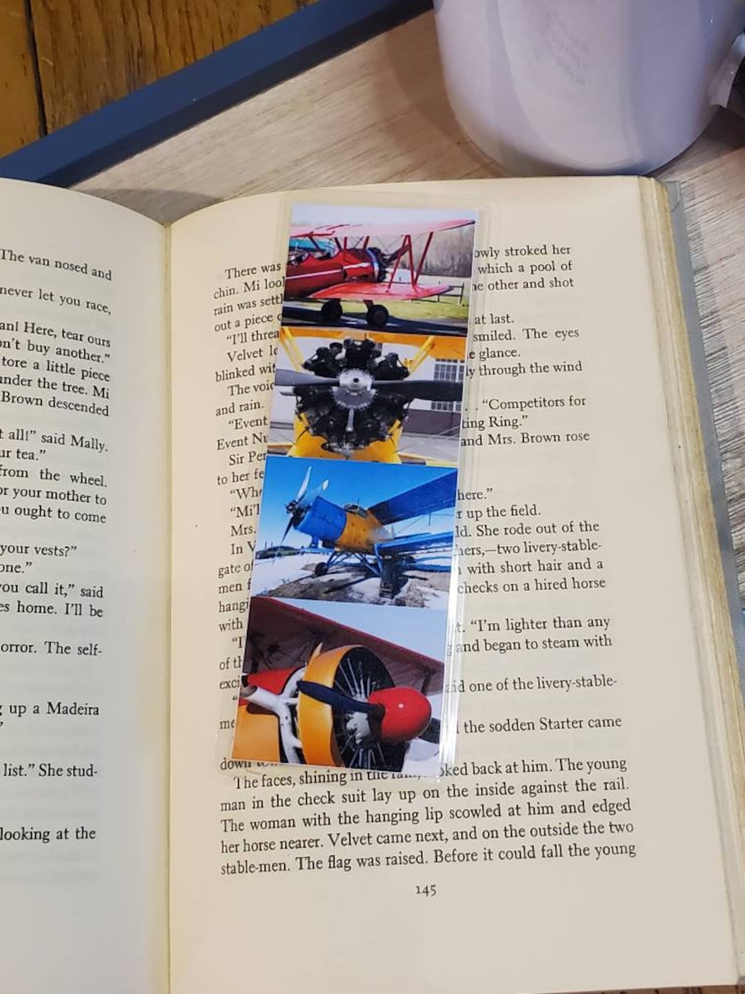 Vintage Biplane Prop Plane Close up Photograph Bookmark Bookmarker ...