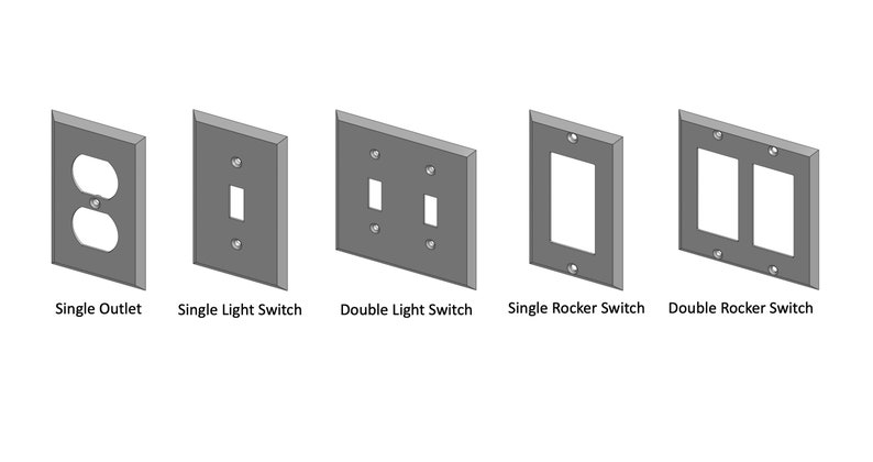 Holographic 3D Printed Light Switch Covers | Outlet Covers | Custom ...