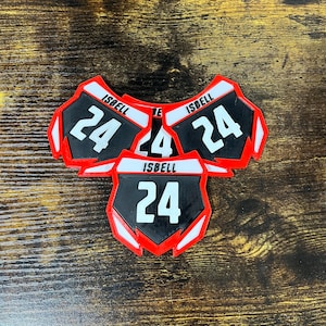 Custom 3D Printed Motocross Number Plate: Personalized Dirtbike Decor ...
