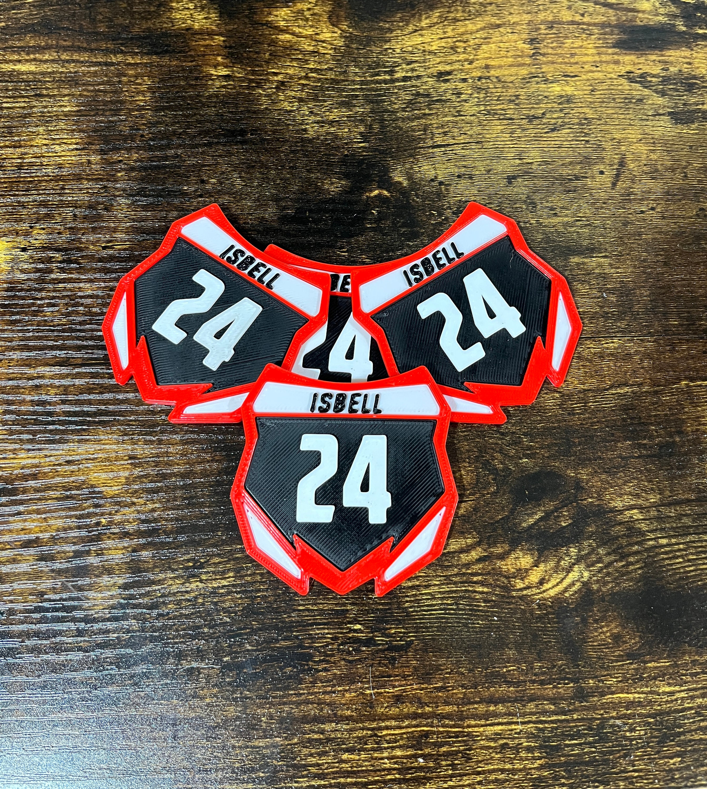 Custom 3D Printed Motocross Number Plate: Personalized Dirtbike Decor ...