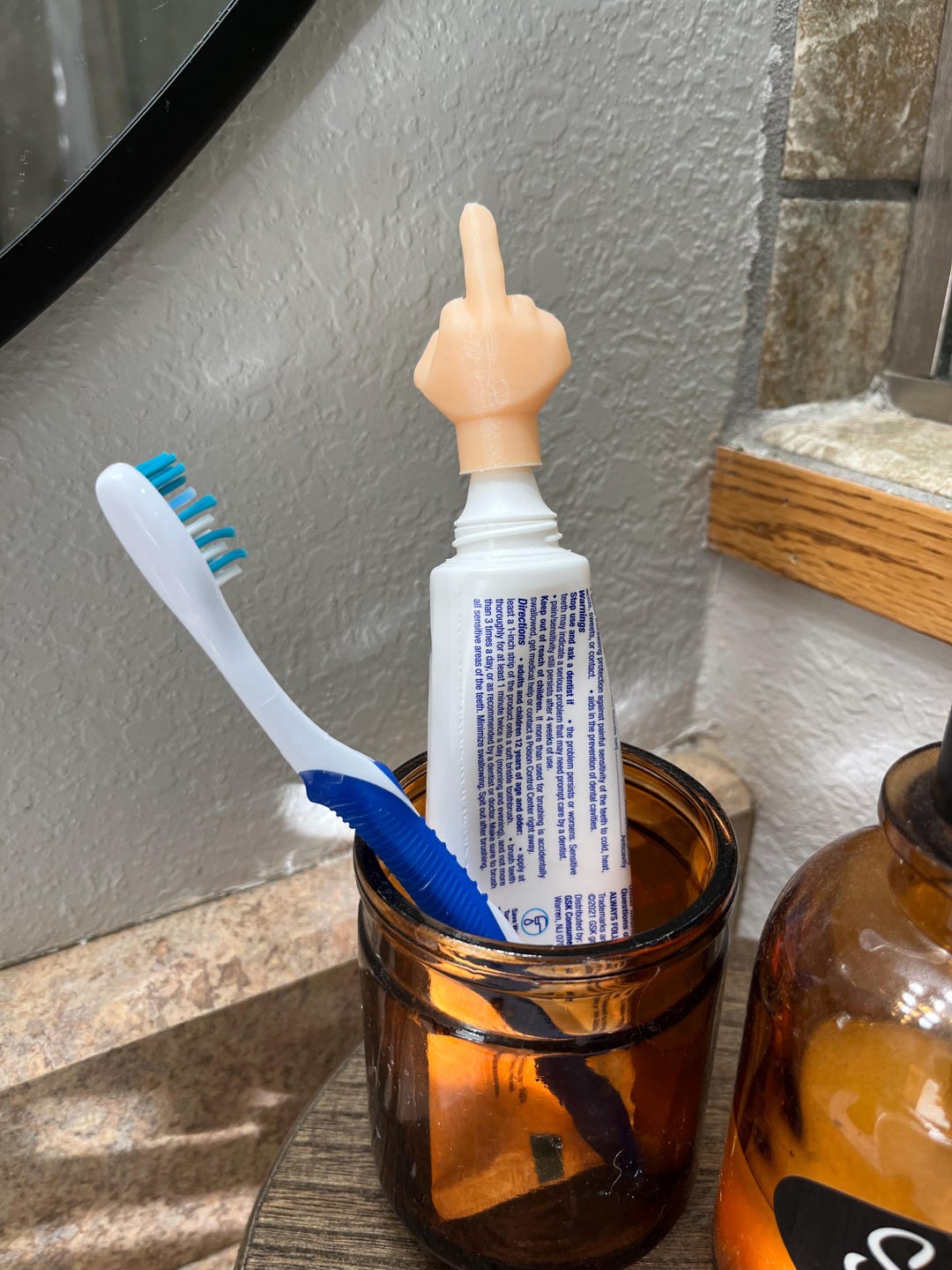 Middle Finger Toothpaste Cap: Hilarious Prank Gag Gift - Etsy