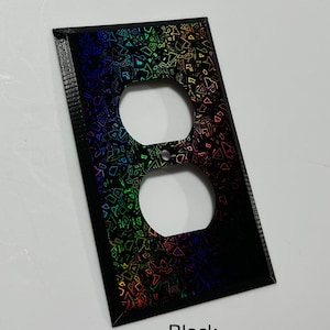 Holographic 3D Printed Light Switch Covers | Outlet Covers | Custom ...