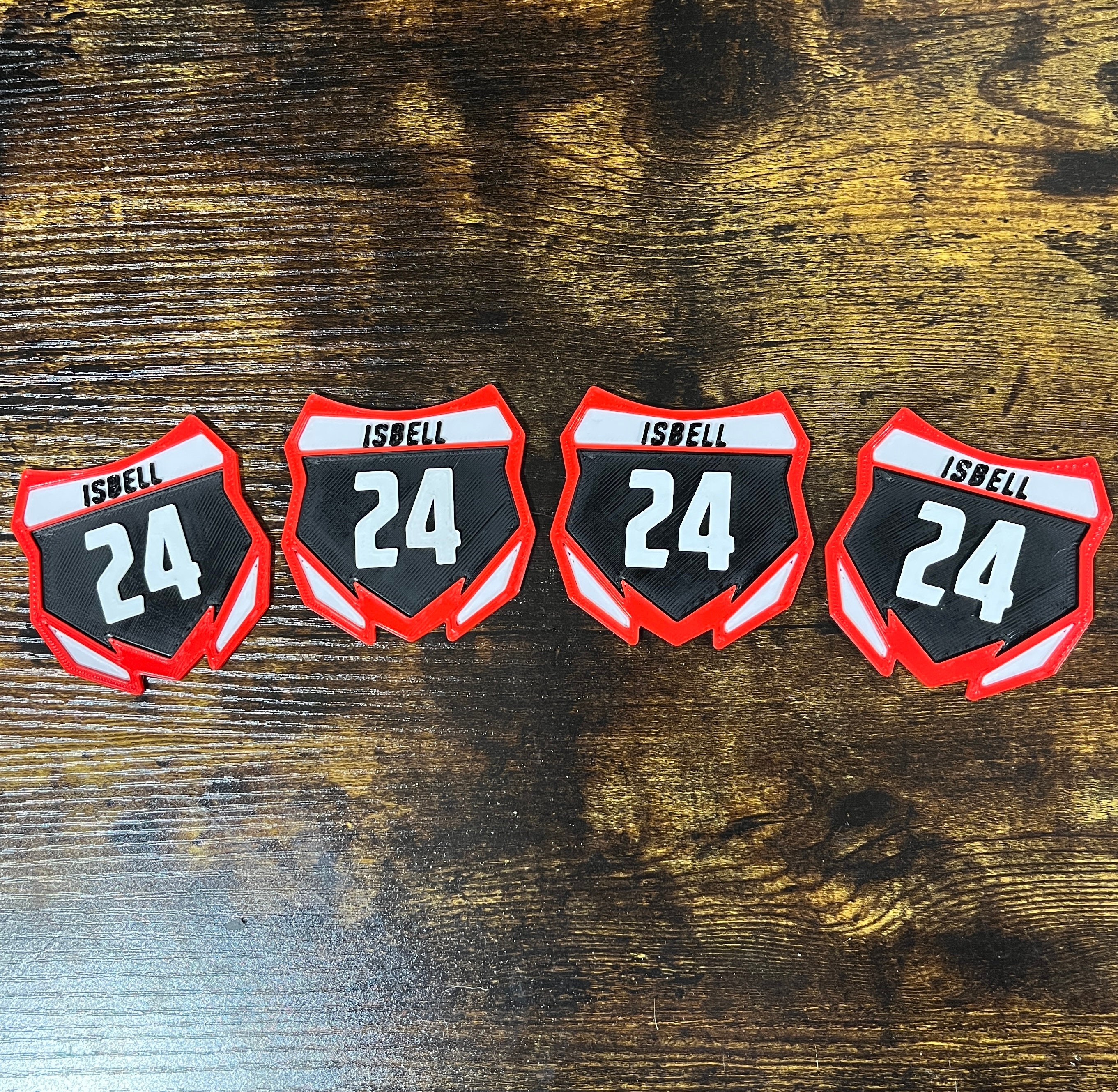 Custom 3D Printed Motocross Number Plate: Personalized Dirtbike Decor ...