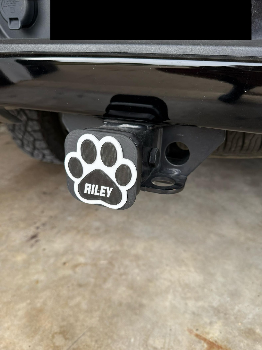 Custom Paw Print Hitch Cover - Add Any Name! - Etsy