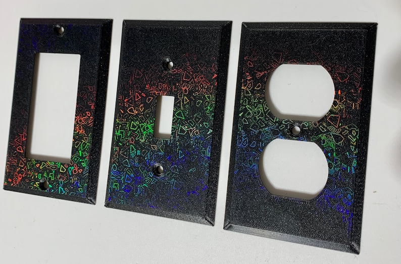 Holographic 3D Printed Light Switch Covers Outlet Covers - Etsy