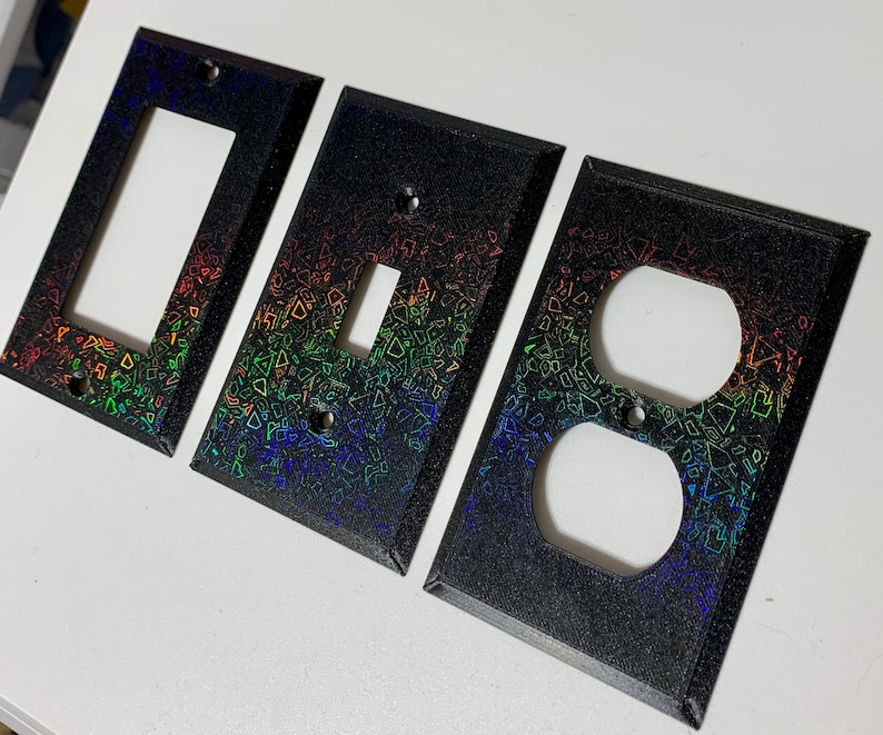 Holographic 3D Printed Light Switch Covers Outlet Covers - Etsy