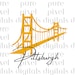 Pittsburgh SVG, PNG, JPG - Skyline, Bridges, Steel City - 412 ...