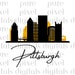 Pittsburgh SVG, PNG, JPG - Skyline, Bridges, Steel City - 412 ...