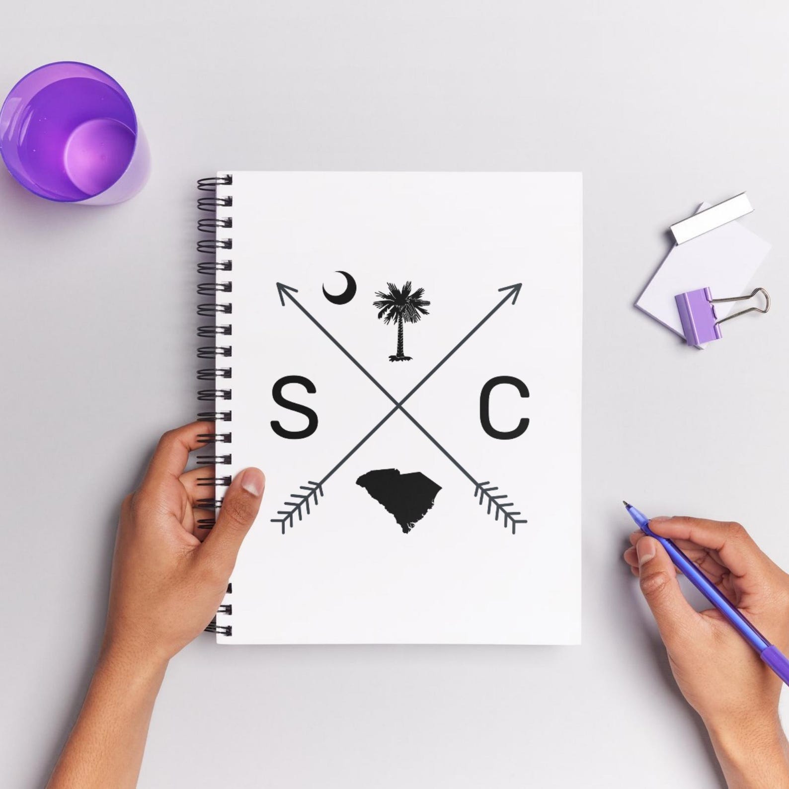 South Carolina Crossed Arrows SVG | Palmetto Tree Design (digital ...