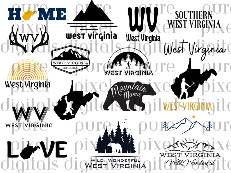 State of West Virginia | West Virginia SVG | PNG JPG | Digital Download ...