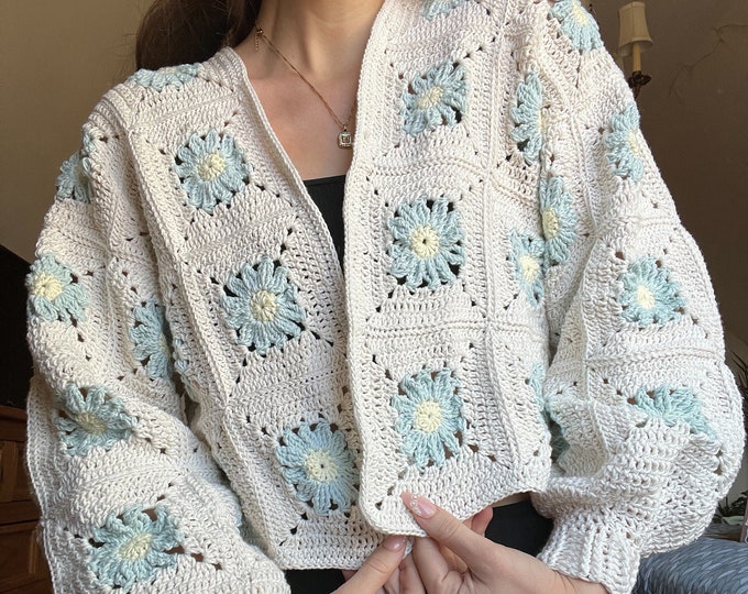 Flower Power Crochet Cardigan Pattern, PDF Only! - Etsy