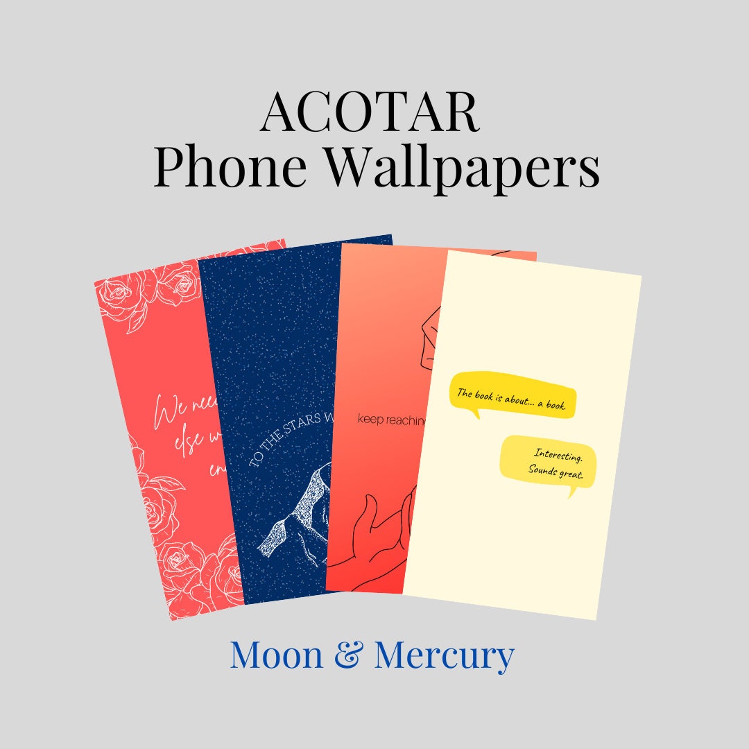 ACOTAR Downloadable Phone Wallpaper Set - Etsy