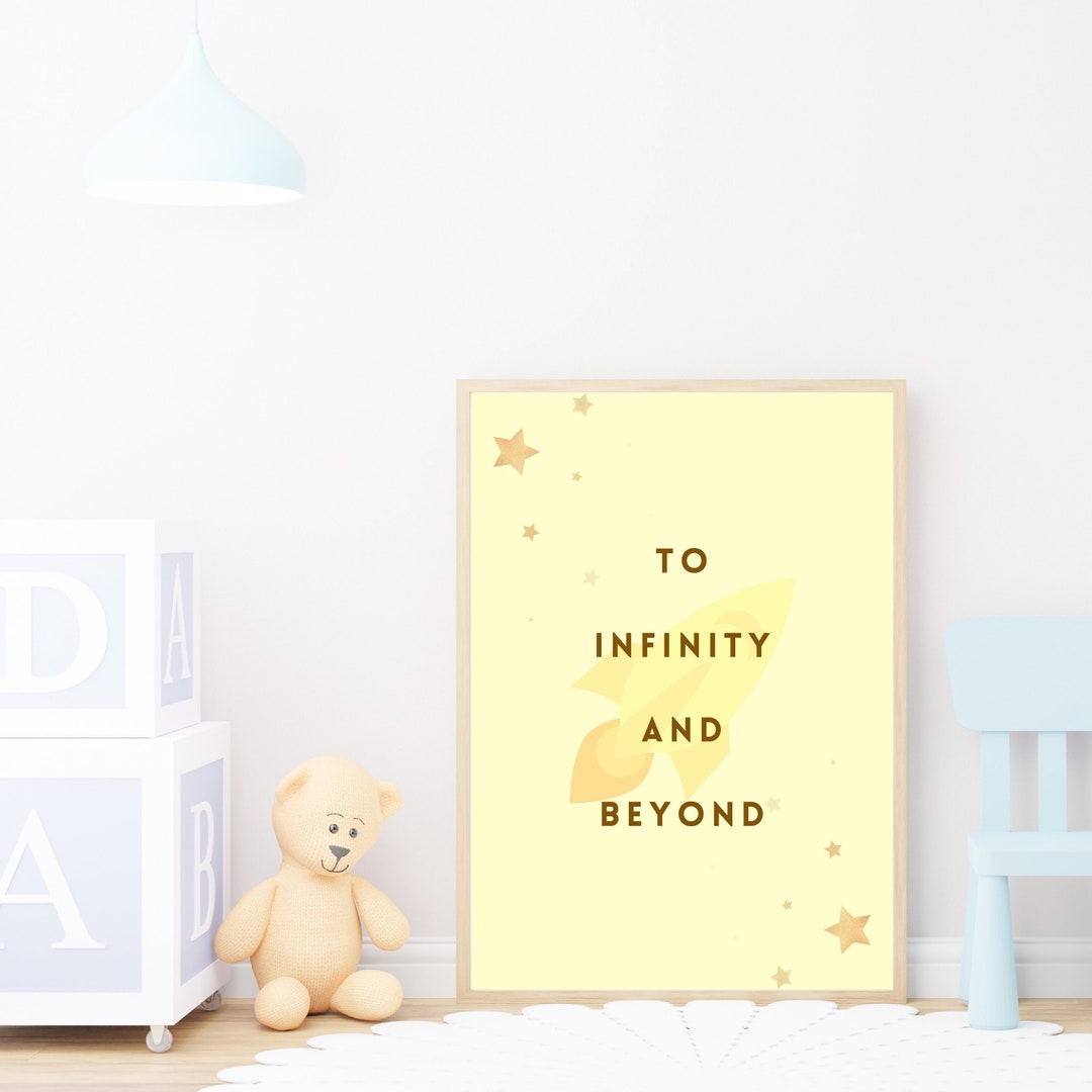 To Infinity and Beyond Print, Kid's Room Decor (digital Download) - Etsy