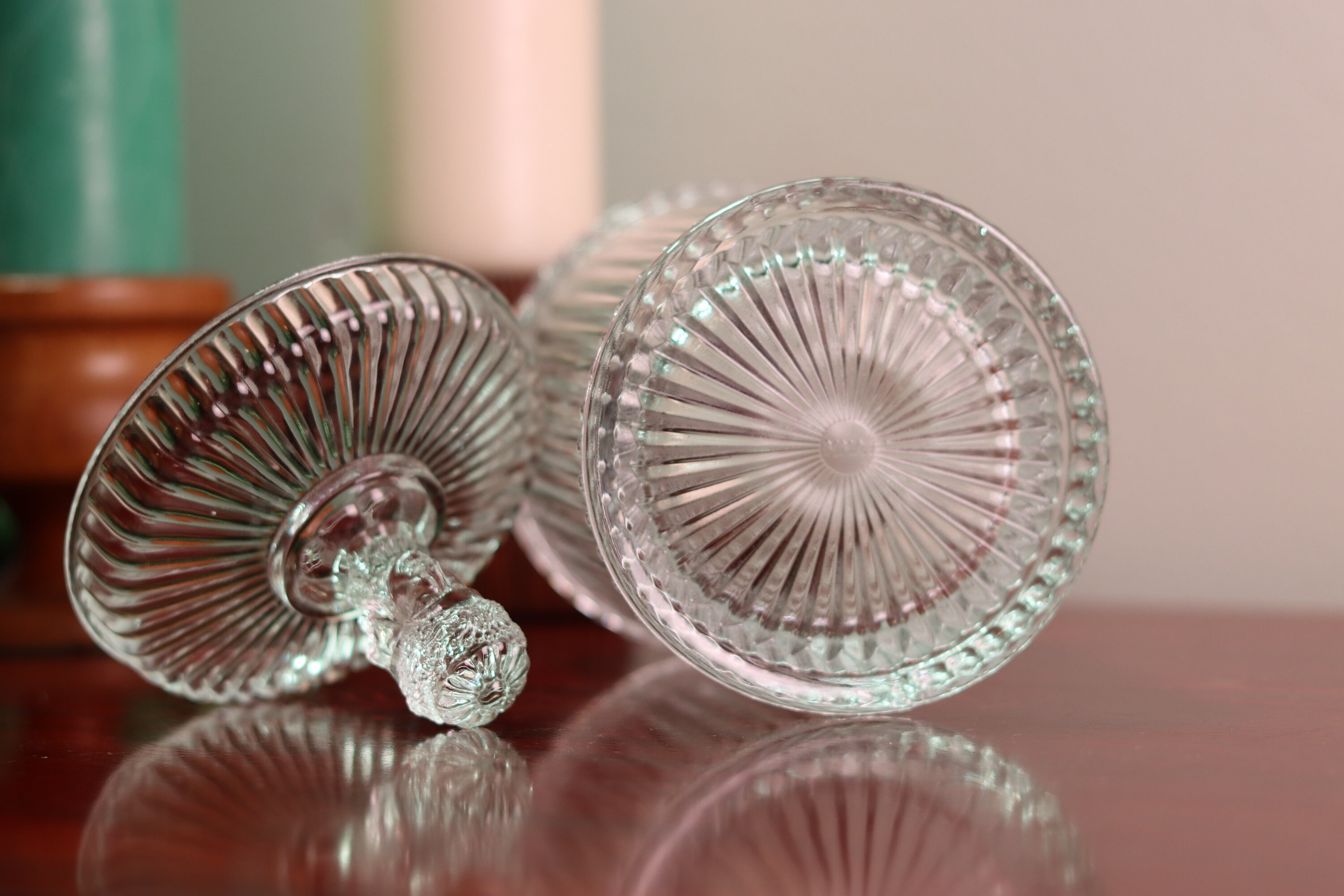 Three Faces Glass Biscuit Jar or Humidor Made by Imperial - Etsy