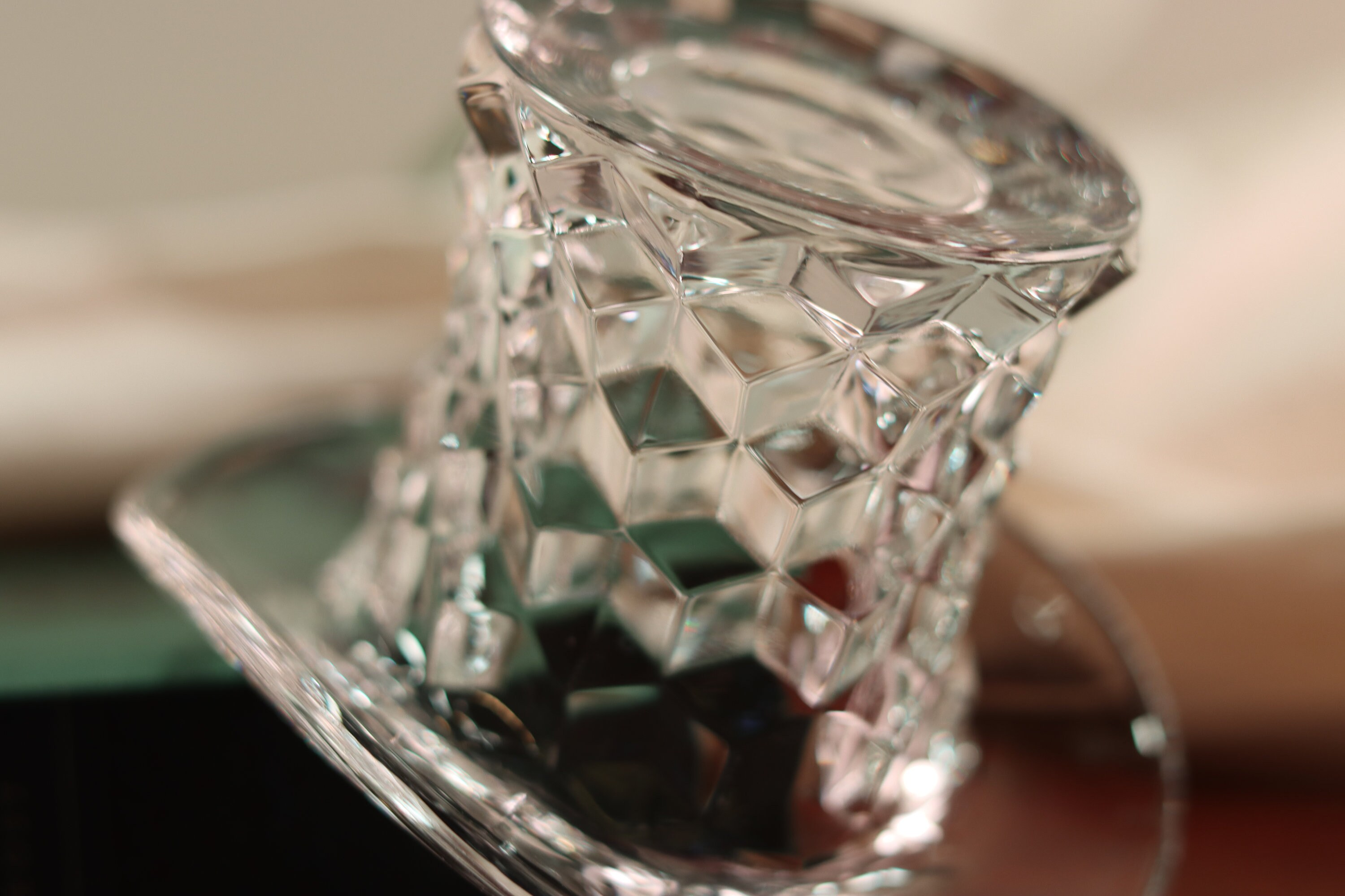 Vintage Fostoria Clear Glass Top Hat Trinket Dish / Ashtray American ...